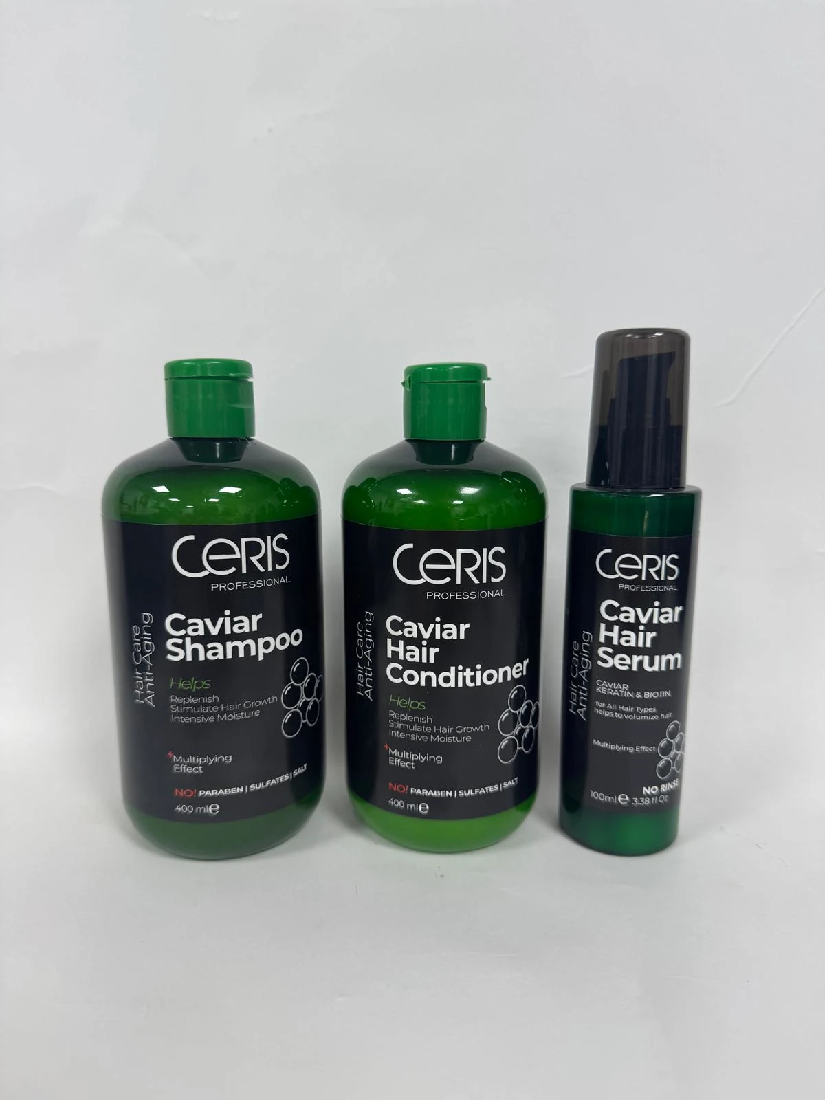 Ceris Professional Caviar Duo (Shampoo, Conditioner and Serum) - Ceris Hair